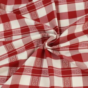 Rot karierter Stoff – Baumwolle als Meterware kaufen