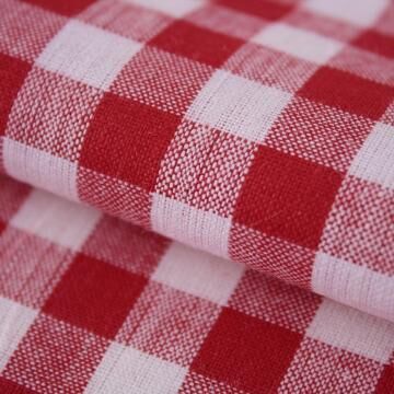 Rot karierter Stoff – Baumwolle als Meterware kaufen