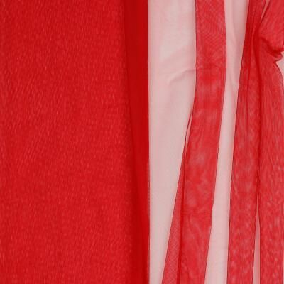 Stoff Tüll Creme Polyester