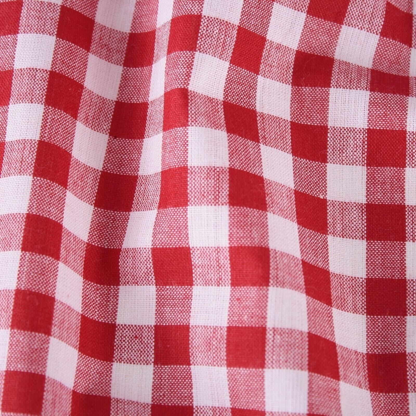 Rot karierter Stoff – Baumwolle als Meterware kaufen